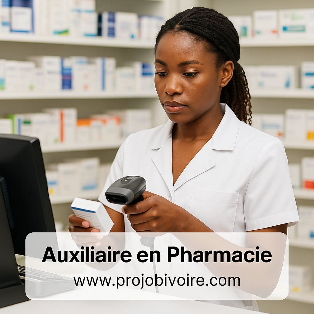 Auxiliaire en Pharmacie - 150 000 F CFA | décembre 2025 | Projobivoire