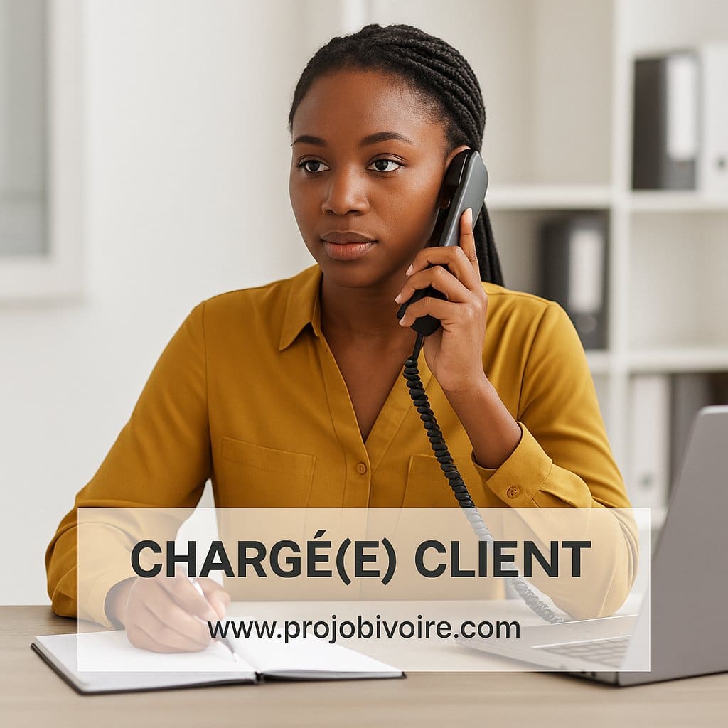 Chargé(e) Client - Niveau BAC - 100.000 F CFA | septembre 2025 ...