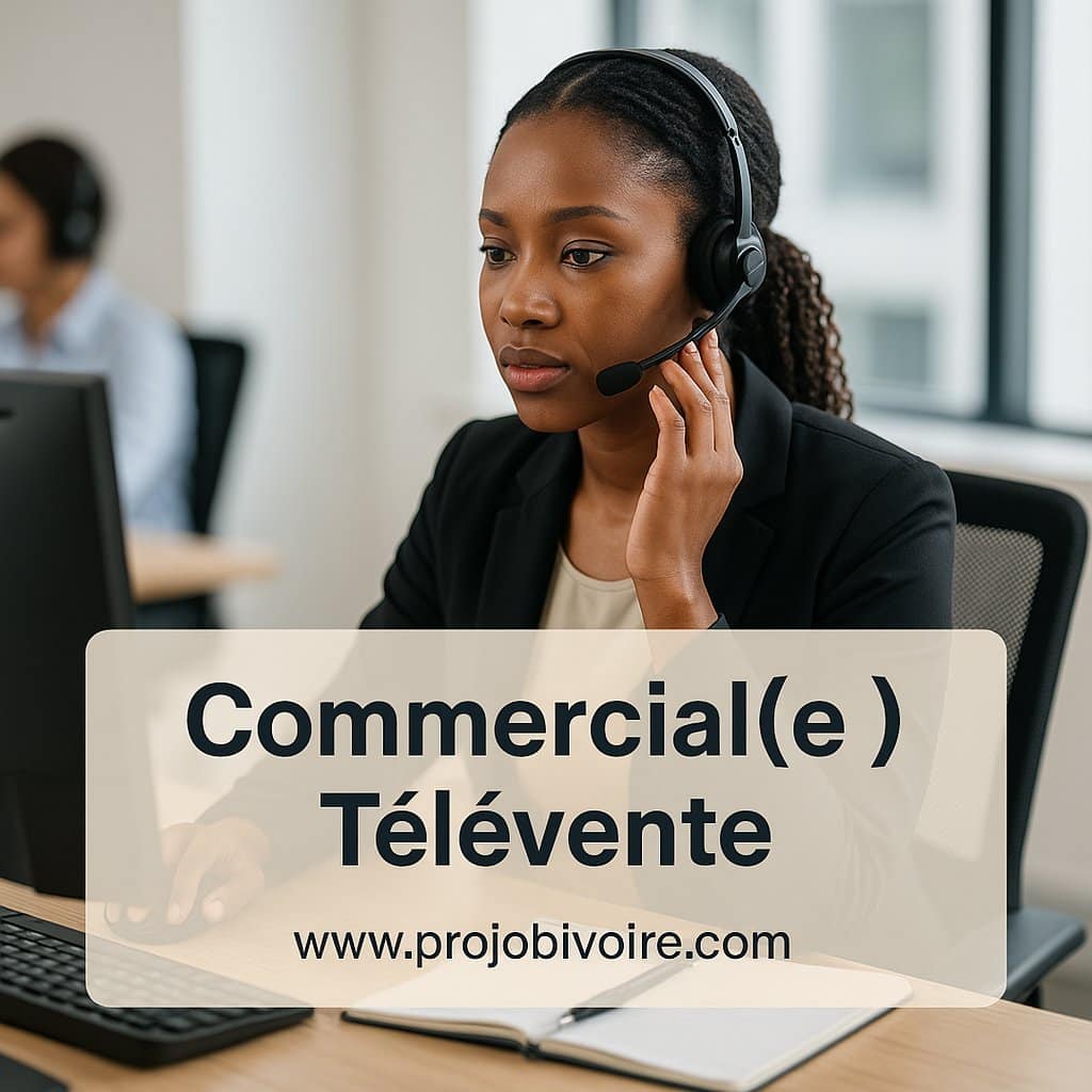 📢 Offre : Commercial(e) Télévente | septembre 2025 | Projobivoire