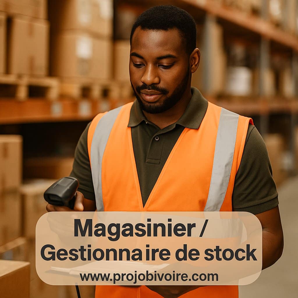 Magasinier / Gestionnaire de stock | décembre 2025 | Projobivoire