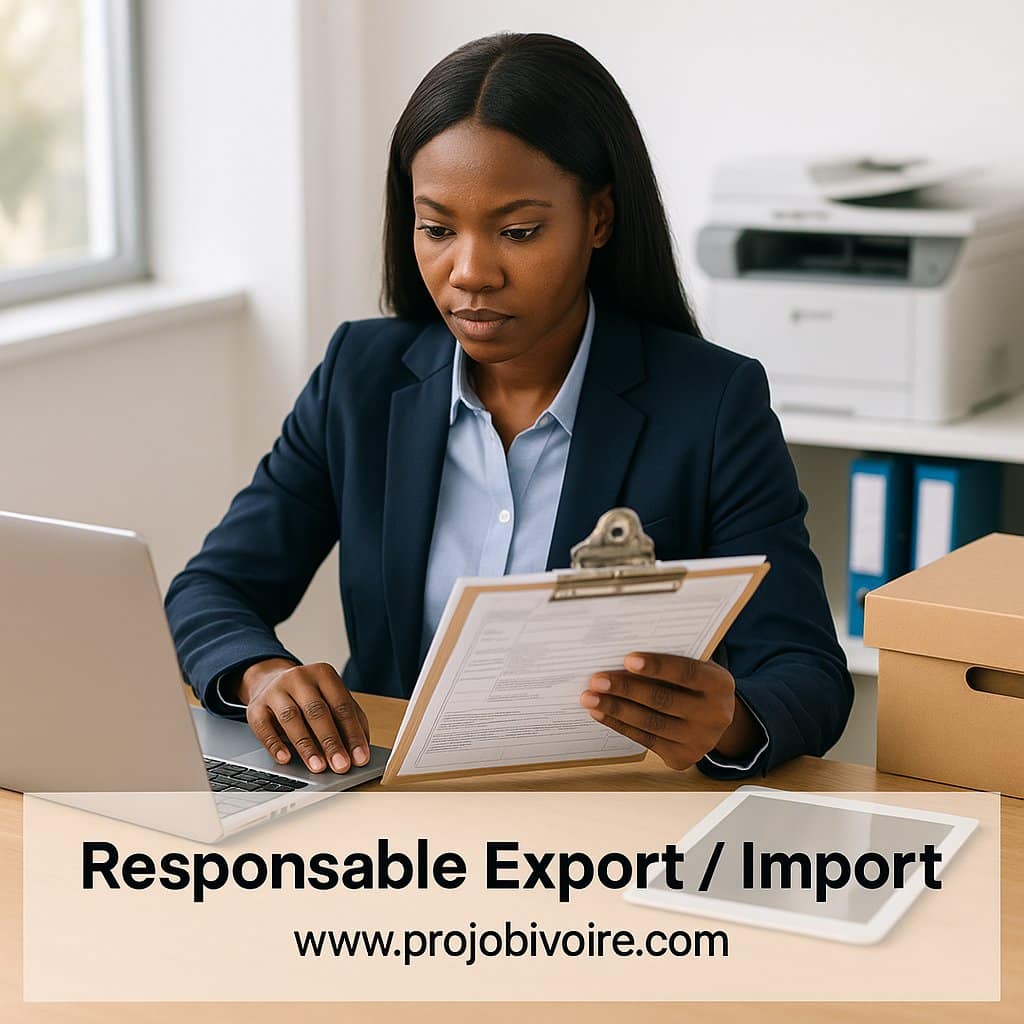 Responsable Export / Import | août 2025 | Projobivoire