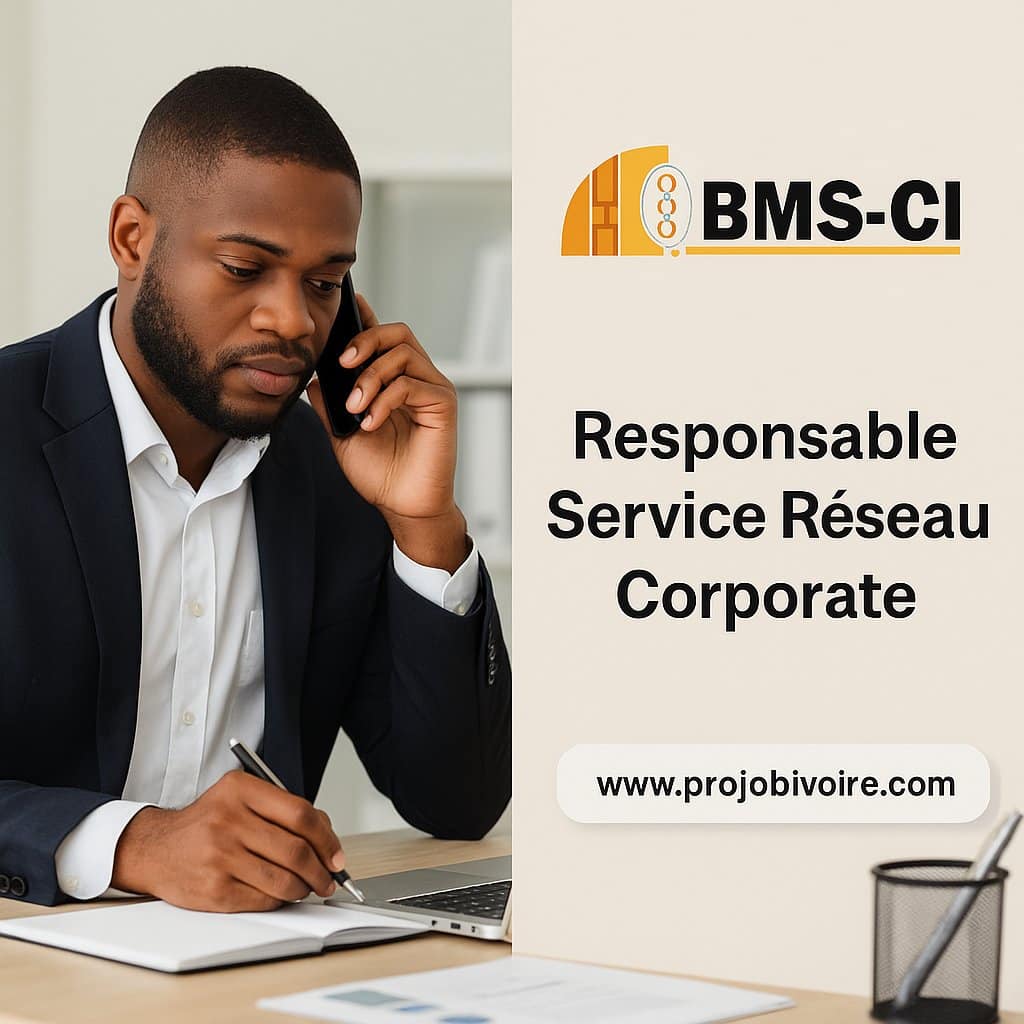 Responsable Service Réseau Corporate | janvier 2026 | Projobivoire