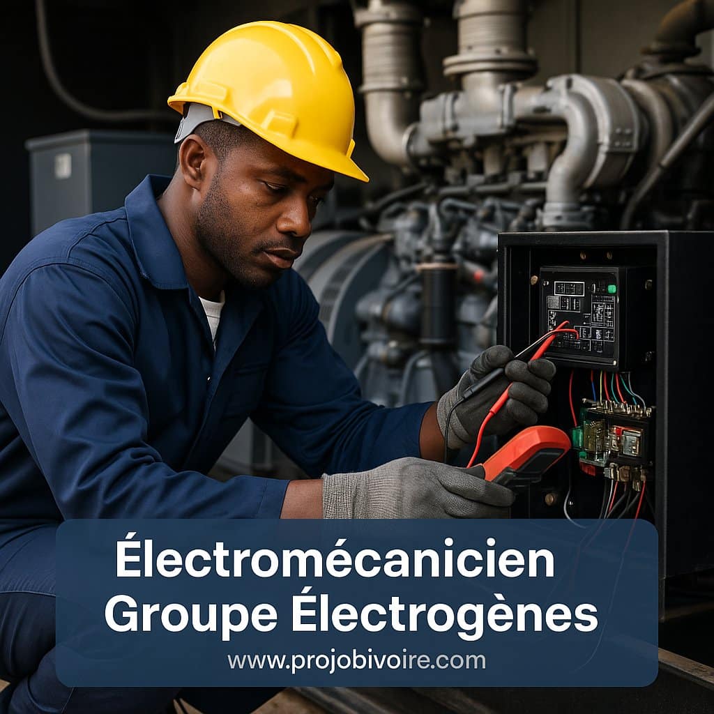Électromécanicien Groupe Électrogènes | septembre 2025 | Projobivoire