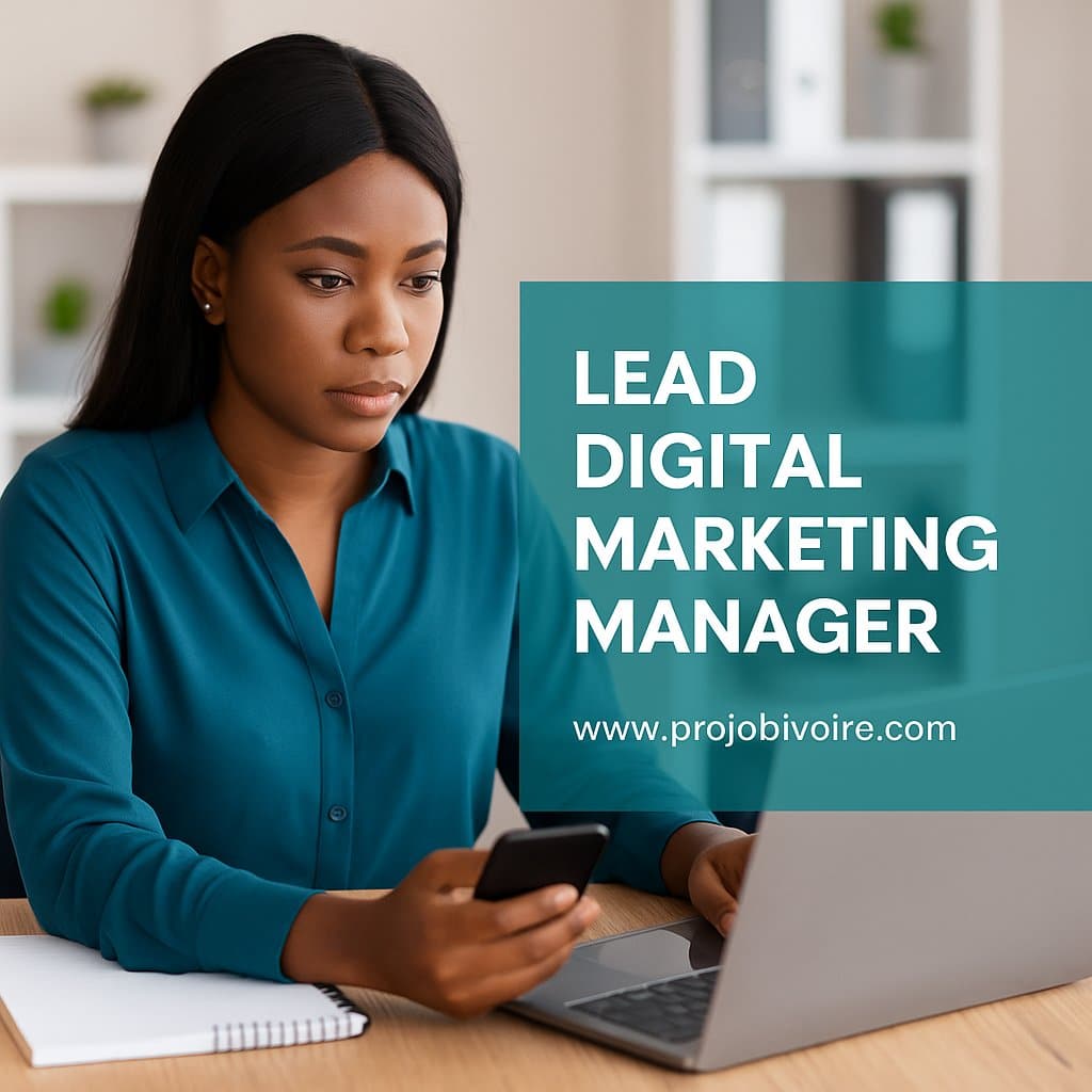Lead Digital Marketing Manager - Entre 800.000 F et 1.200.000 F CFA | octobre 2025 | Projobivoire