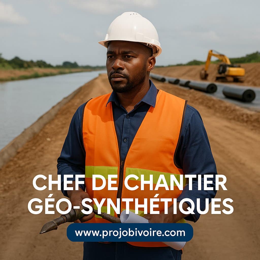 CHEF DE CHANTIER GEOSYNTHETIQUES – PROJET DE DRAGAGE ET DEVASEMENT D'UN CANAL | septembre 2025 ...