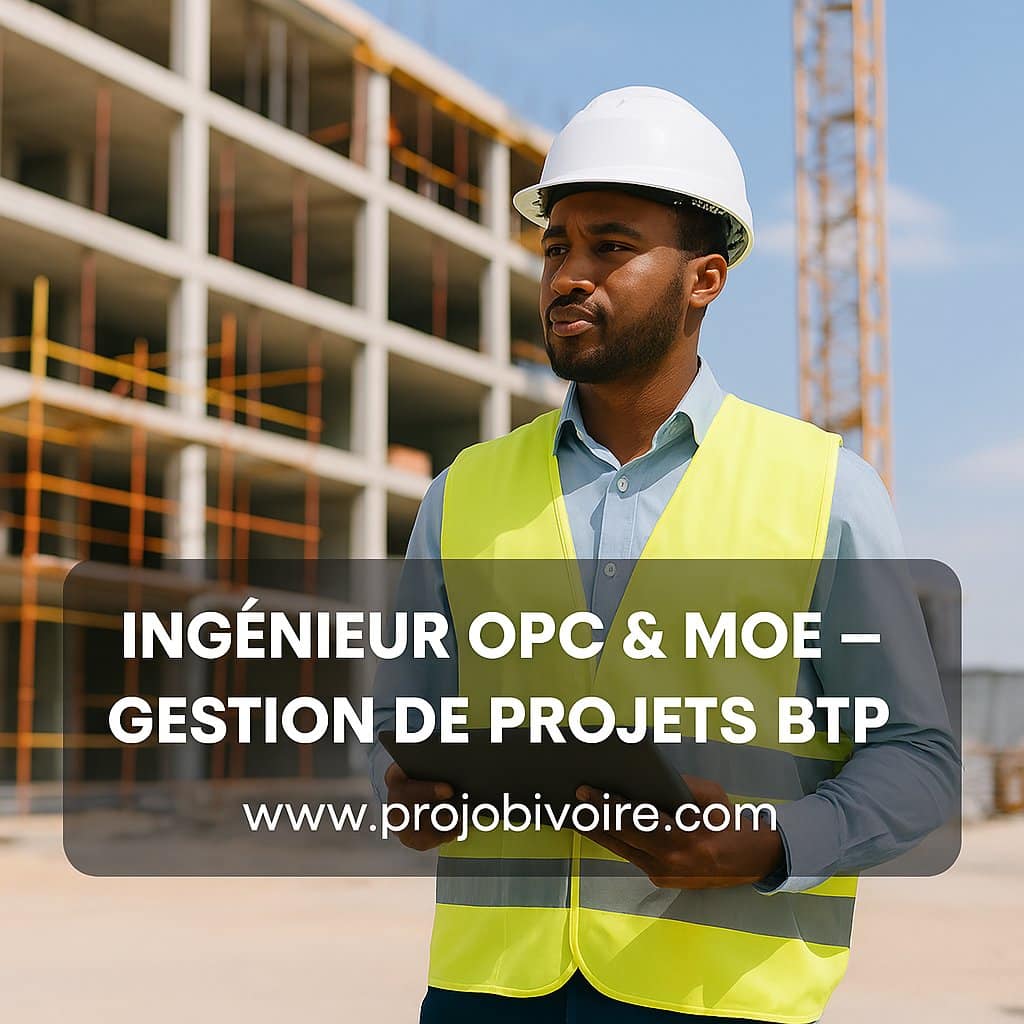 Ingénieur OPC & MOE – Gestion de Projets BTP | octobre 2025 | Projobivoire