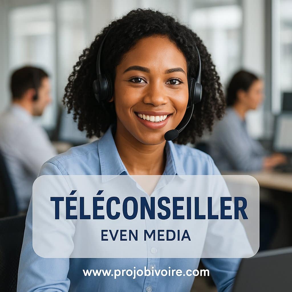 EVEN MEDIA INTERACTIVE recrute TELECONSEILLER | octobre 2025 | Projobivoire