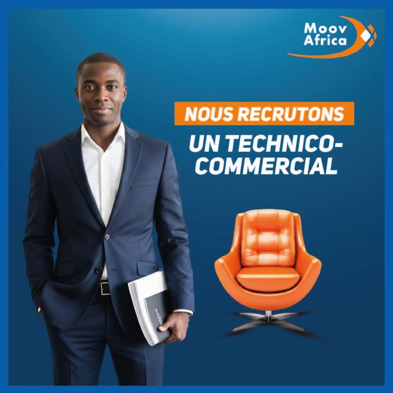 MOOV AFRICA CÔTE D'IVOIRE recrute TECHNICO-COMMERCIAL - Bac+2 / 3 | décembre 2025 | Projobivoire