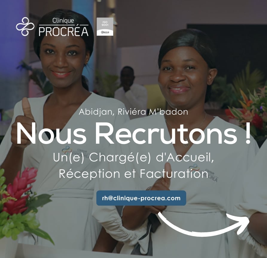 CHARGÉ(E) D’ACCUEIL, RÉCEPTION & FACTURATION | décembre 2025 | Projobivoire