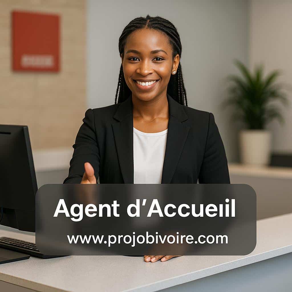 Agent d’Accueil avec Manipulation de Fonds - CDI - BAC+2 | janvier 2026 | Projobivoire