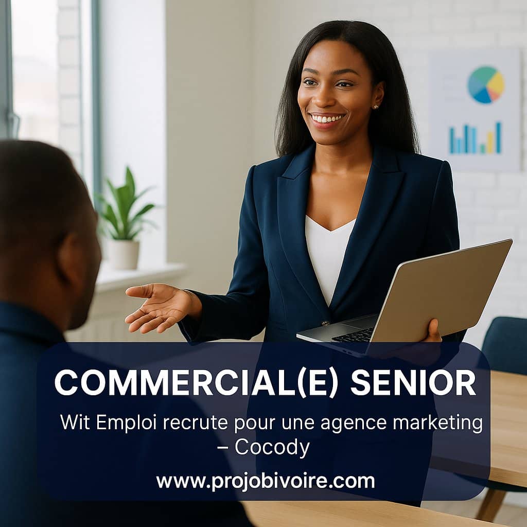 COMMERCIAL(E) SENIOR - 400.000 FCFA net/mois | décembre 2025 | Projobivoire