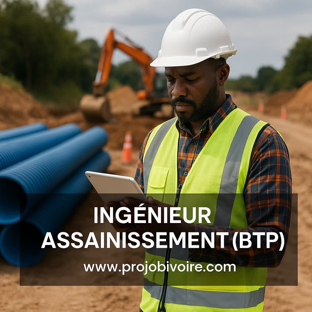 🚧 INGÉNIEUR ASSAINISSEMENT (BTP) – EKACICO / GROUPE PORTEO | octobre 2025 | Projobivoire