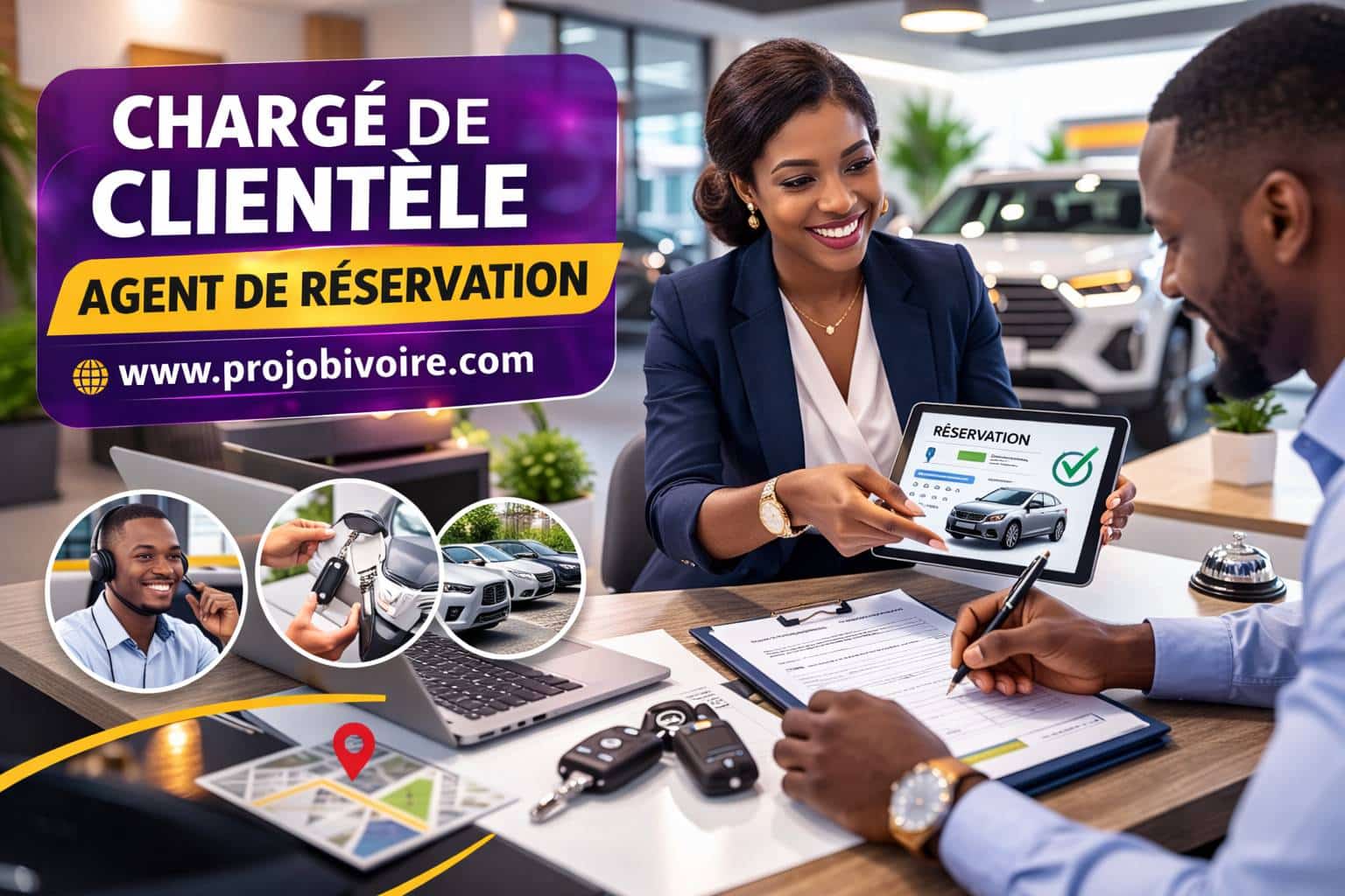 Chargé de clientèle – Agent de réservation | avril 2026 | Projobivoire