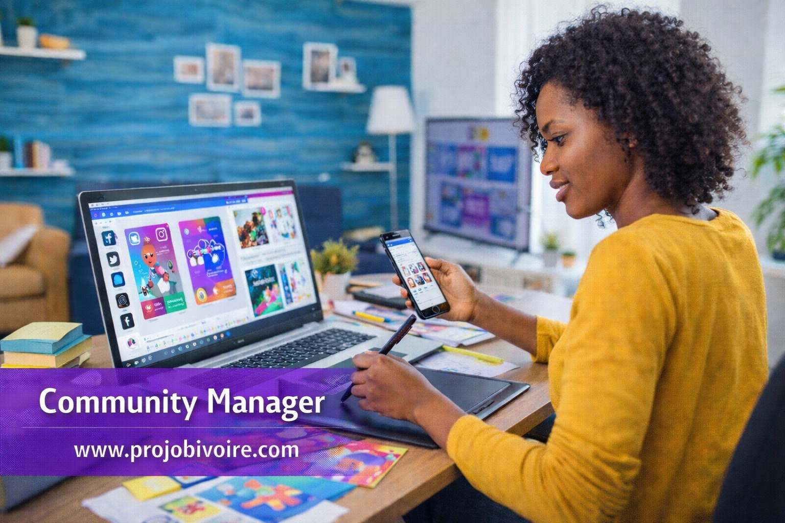 Community Manager (H/F) – Notions d’infographie | avril 2026 | Projobivoire