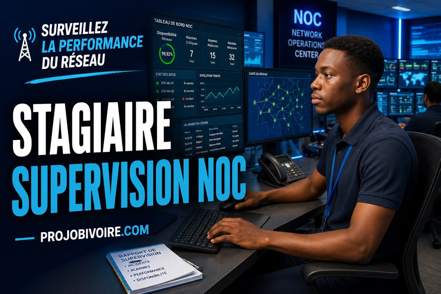 Stagiaire Supervision NOC | juin 2026 | Projobivoire